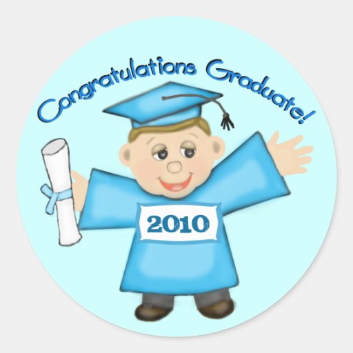 Custom Year Preschool Graduate Boys Sticker | Zazzle