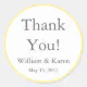 Custom Yellow Thank You Stickers and Favor Labels | Zazzle