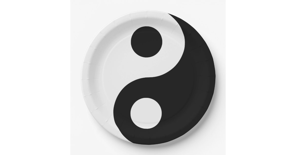 Custom Yin Yang Paper Plates | Zazzle