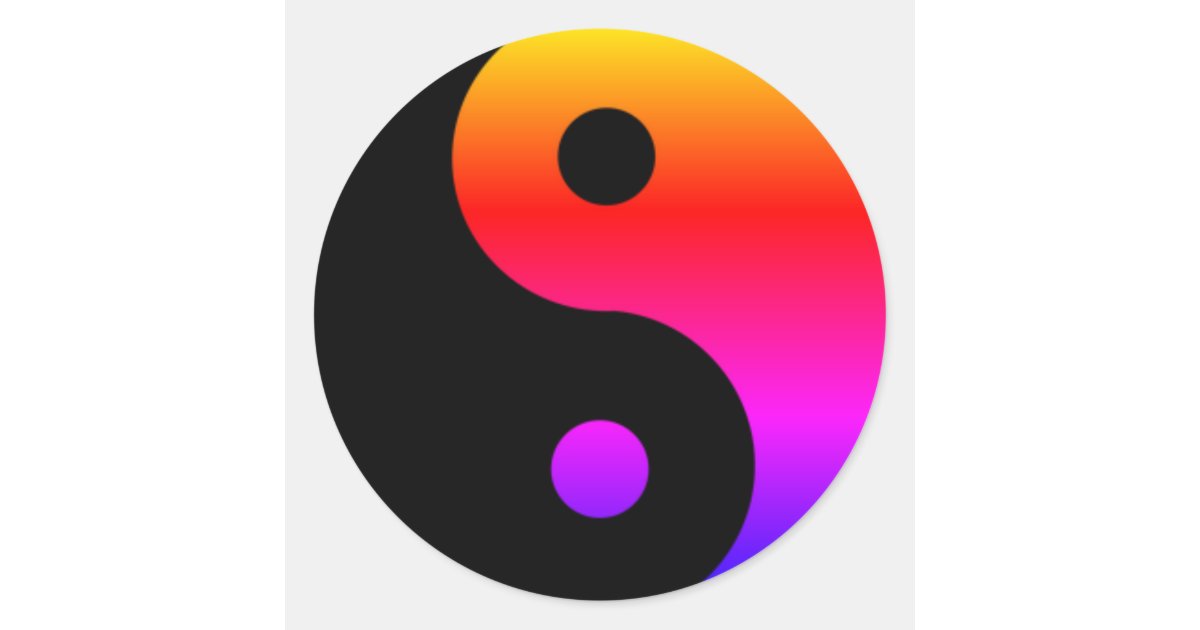 Custom Yin Yang Stickers | Zazzle