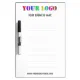 Custom Your Business Logo and Text Dry Erase Board | Zazzle