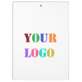 Custom Your Business Logo Company Clipboard | Zazzle