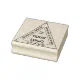 Custom Your Business Logo Triangle Rubber Stamp | Zazzle
