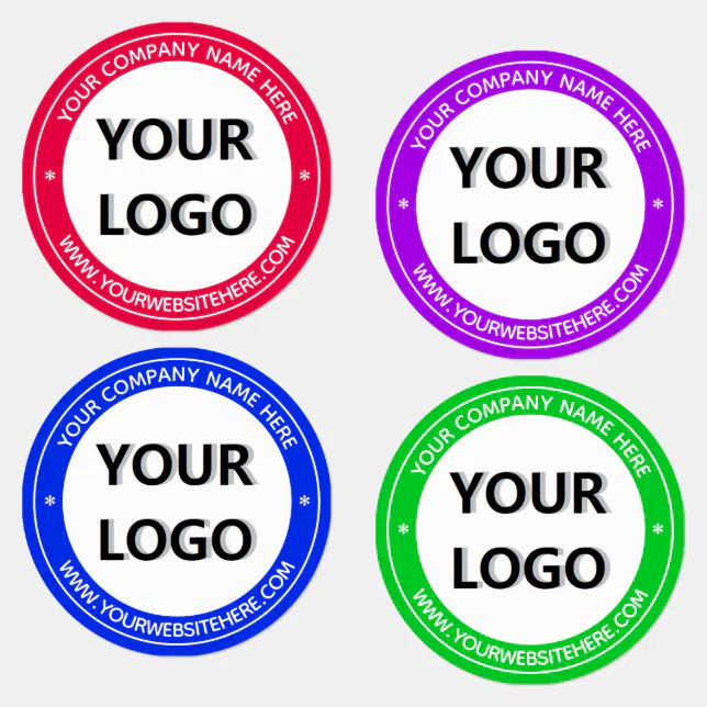 Custom Your Company Logo and Text Business Labels | Zazzle