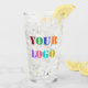 Custom Your Company Logo Business Promotion Glass | Zazzle