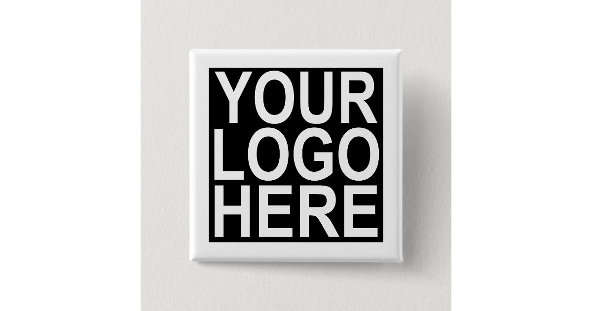 Custom Your Company Logo Button | Zazzle
