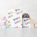Custom Your Company Logo Gift Wrapping Paper | Zazzle