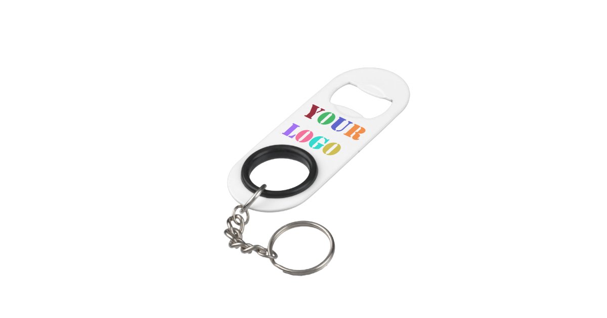 Custom Your Company Logo Keychain Bottle Opener | Zazzle