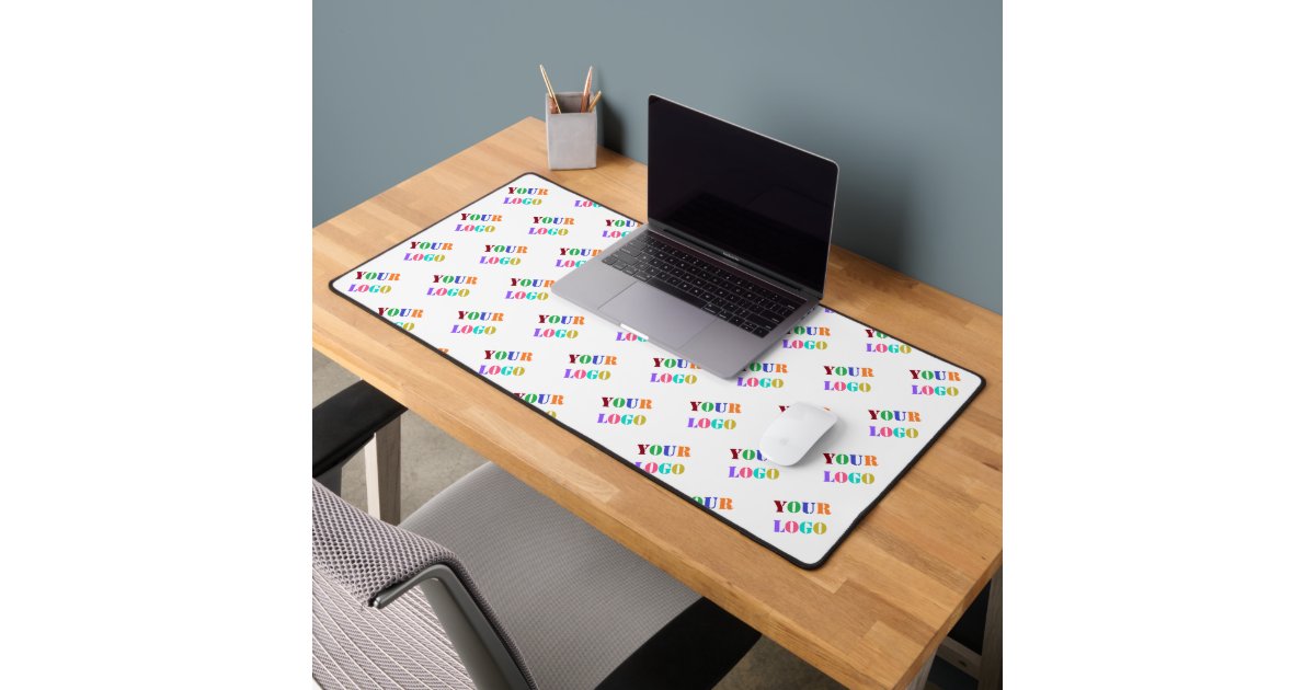 Custom Your Company Logo or Photo Business Desk Mat | Zazzle