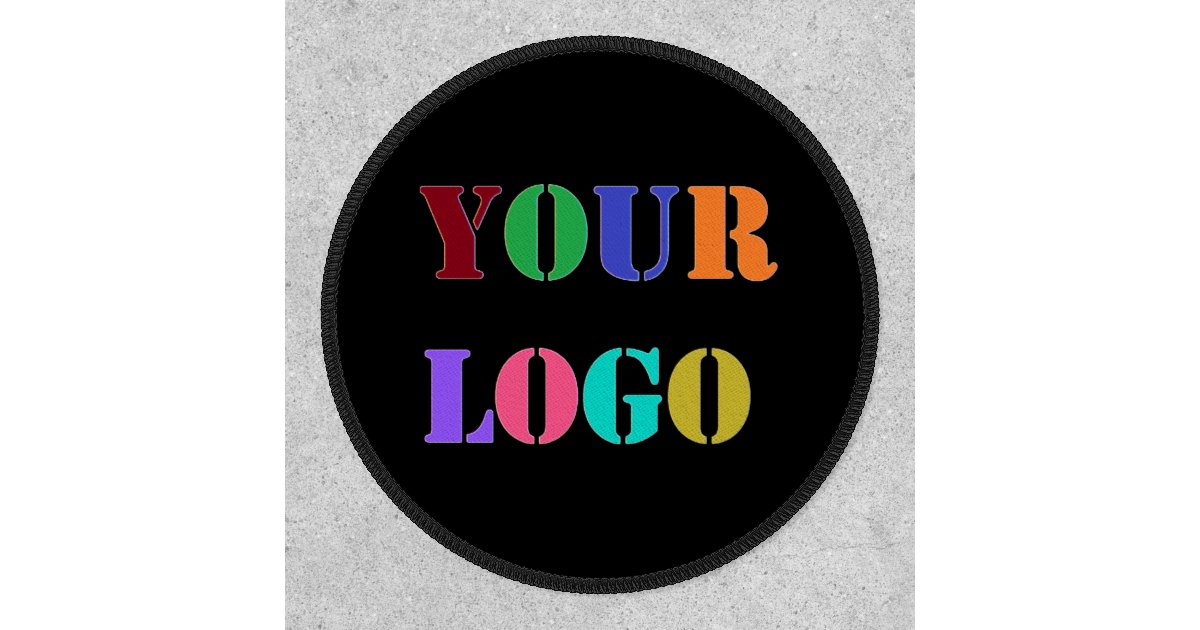 Custom Your Company Logo Patch - Choose Colors | Zazzle