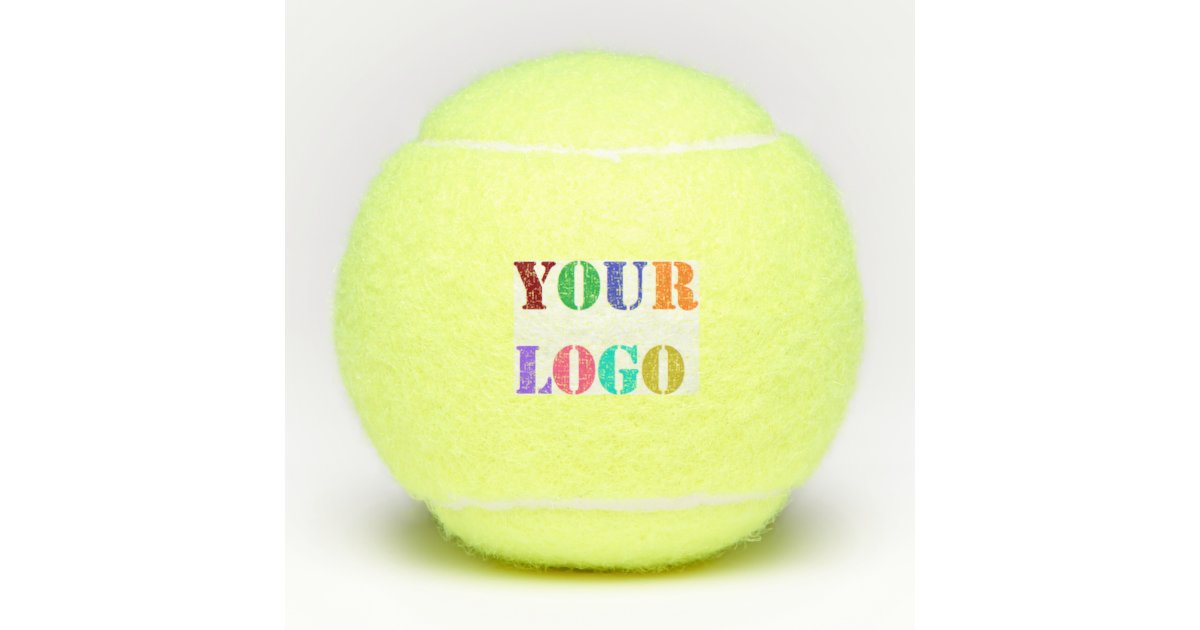 Custom Your Company Logo Promotional Tennis Balls | Zazzle