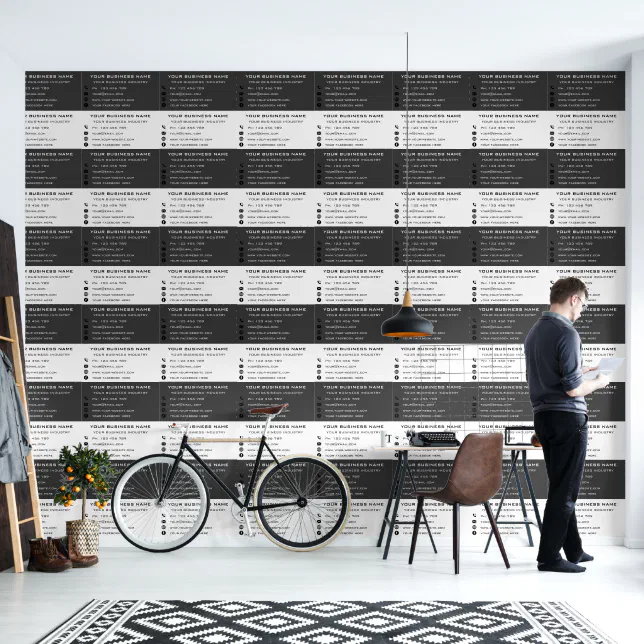 Custom Your Company Name Address Info Business Wallpaper | Zazzle