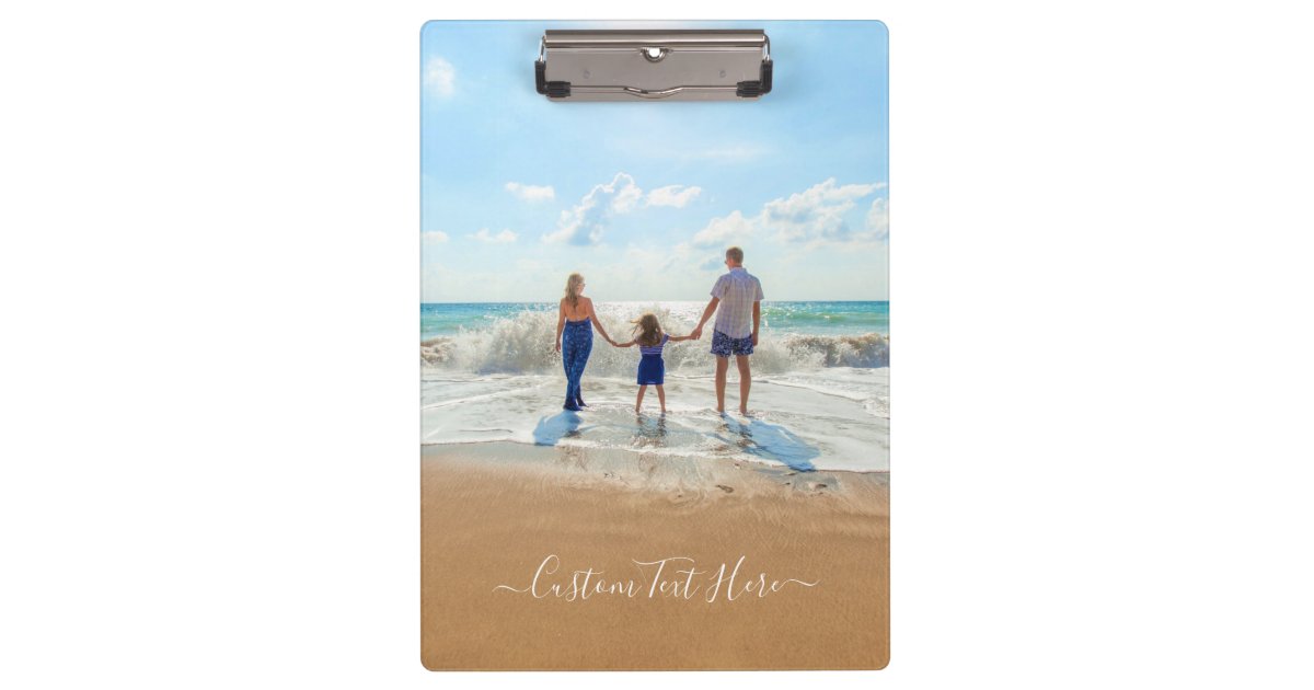 Custom Your Favorite Photo Clipboard with Text | Zazzle