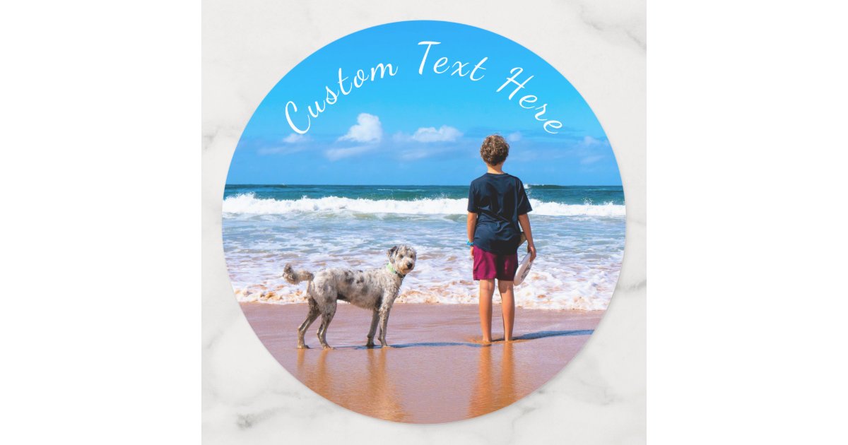 Custom Your Favorite Photo Confetti with Text Name | Zazzle