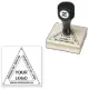 Custom Your Logo Address Triangle Rubber Stamp | Zazzle