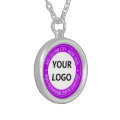 Custom Your Logo and Text Necklace - Choose Colors | Zazzle