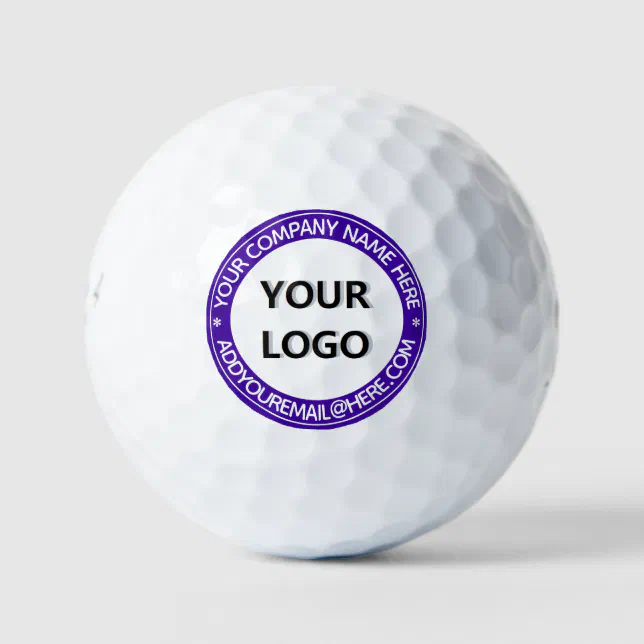 Custom Your Logo and Text Personalized Golf Ball | Zazzle