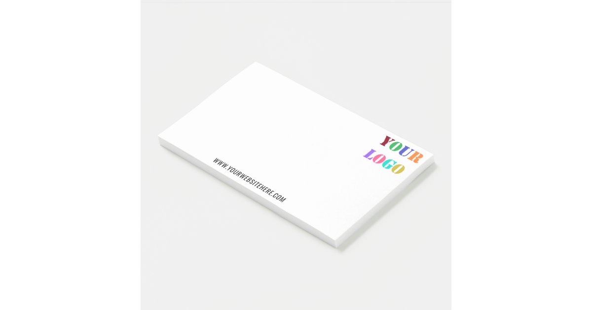 Custom Your Logo and Text Promotional BusinesS Post-it Notes | Zazzle