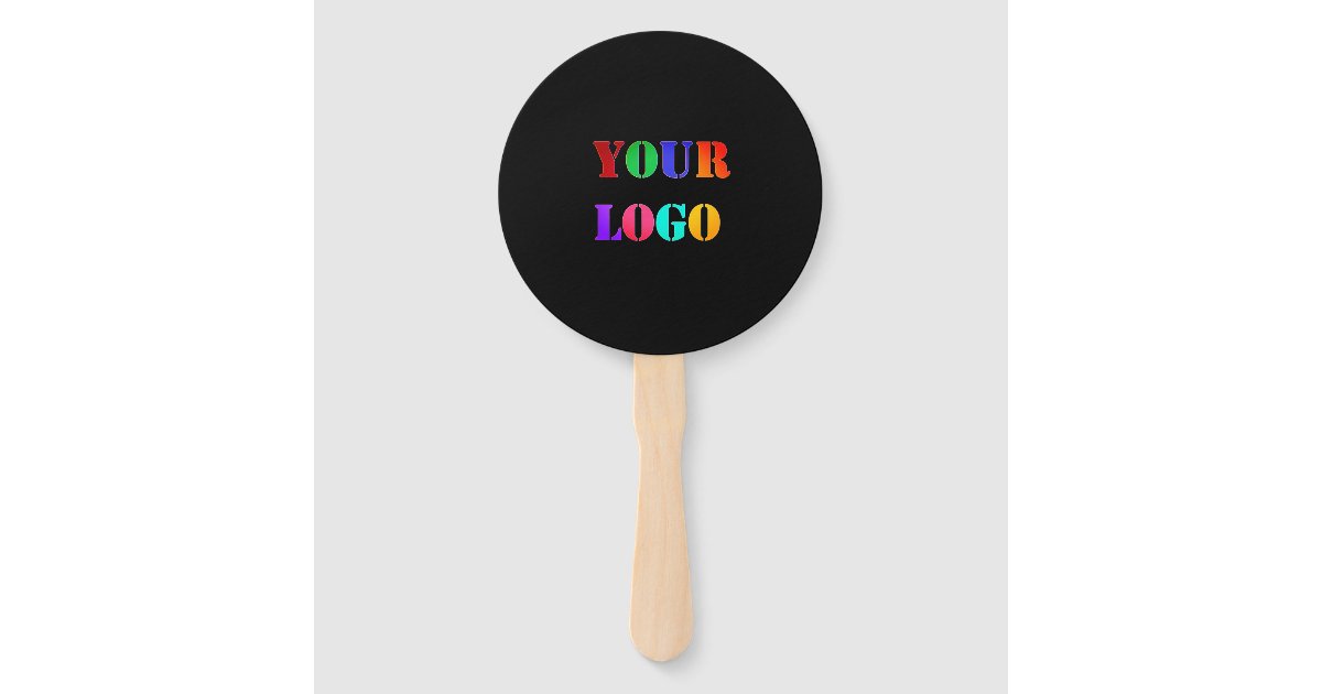 Custom Your Logo Business Promotional Hand Fan | Zazzle