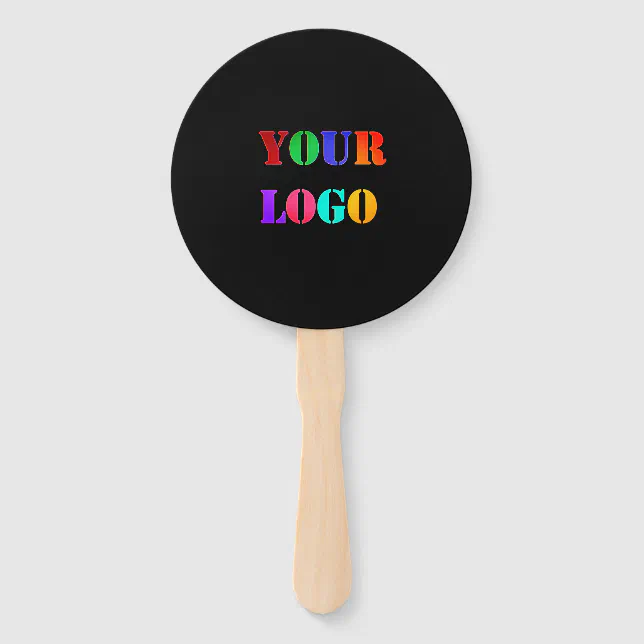 Custom Your Logo Business Promotional Hand Fan | Zazzle