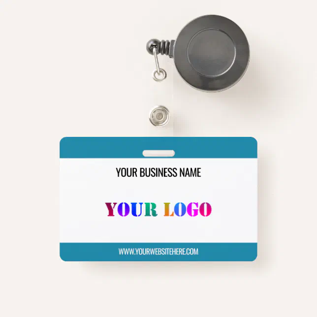 Custom Your Logo Name Website Business Badge | Zazzle