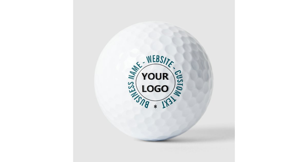 Custom Your Logo Text Promotional Golf Balls Gift | Zazzle