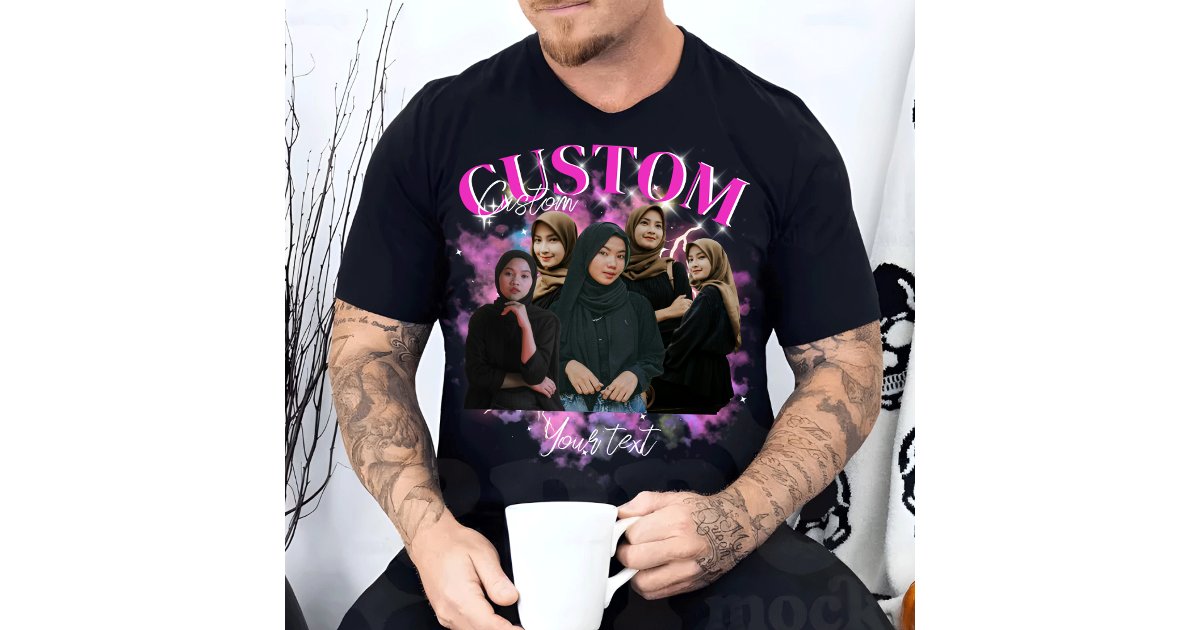 Custom Your Own Bootleg Photo Bootleg Girlfriend T-Shirt | Zazzle