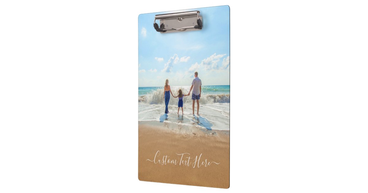 Custom Your Photo Clipboard with Text | Zazzle