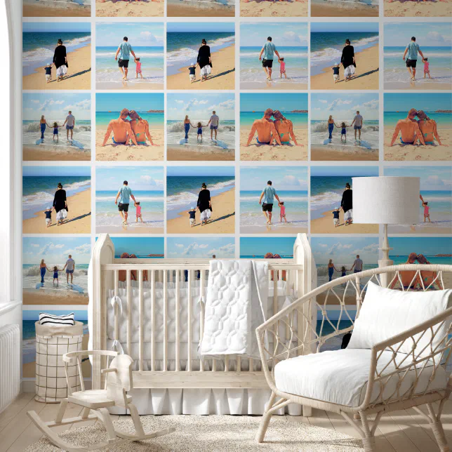 Custom Your Photo Collage Personalized Photos Wallpaper | Zazzle