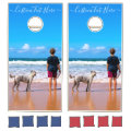 Custom Your Photo Cornhole Set with Text | Zazzle