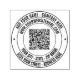 Custom Your QR Code Address Round Stamp Template | Zazzle