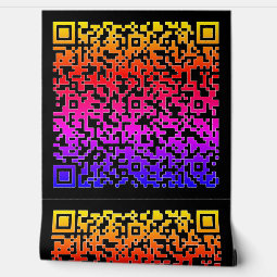 Custom Your QR Code Scan Info Personalized Color Wallpaper | Zazzle