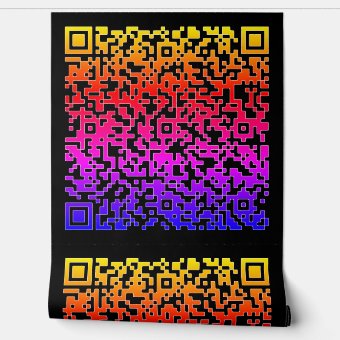 Custom Your QR Code Scan Info Personalized Color Wallpaper | Zazzle