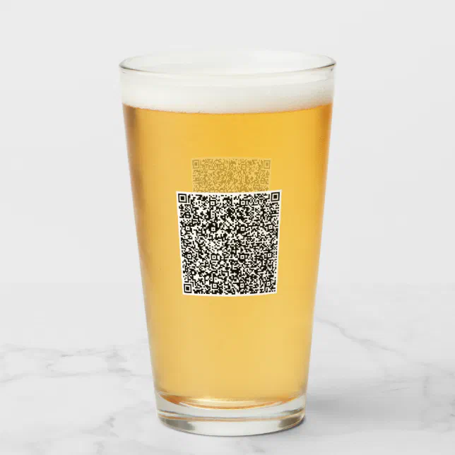 Custom Your QR Code Scan Info Personalized Glass | Zazzle