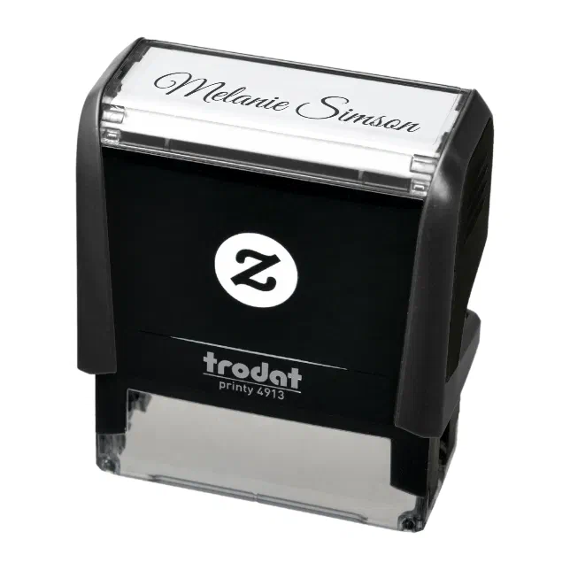 Custom your Signature Personalized script Self-inking Stamp | Zazzle
