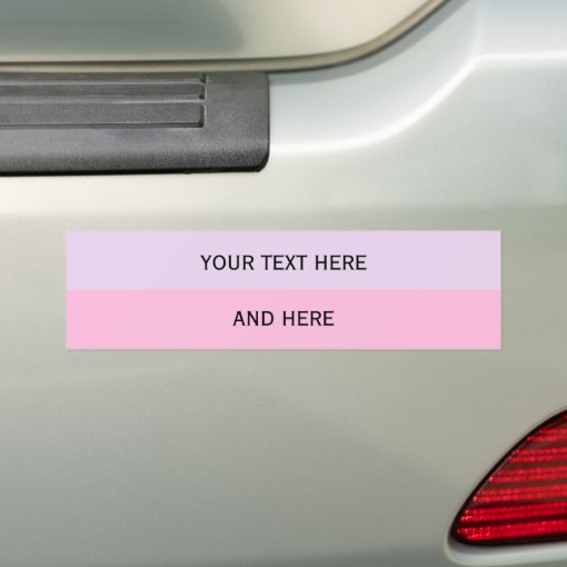 Custom your text, image & background color bumper sticker | Zazzle