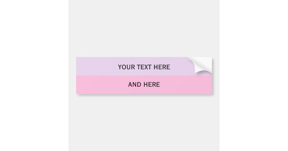Custom your text, image & background color bumper sticker | Zazzle