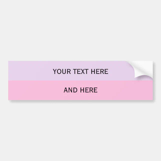 Custom your text, image & background color bumper sticker | Zazzle