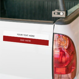 Custom your text, image & background color bumper sticker | Zazzle