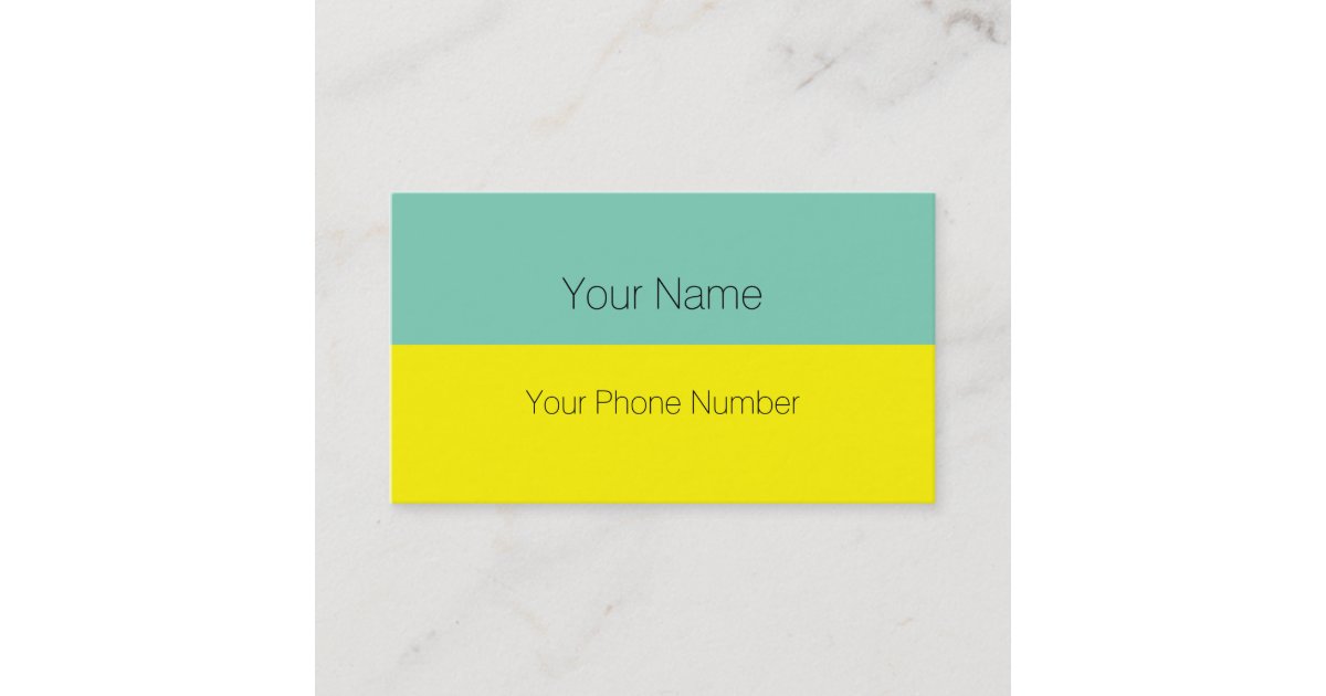 Custom your text, image & background color business card | Zazzle