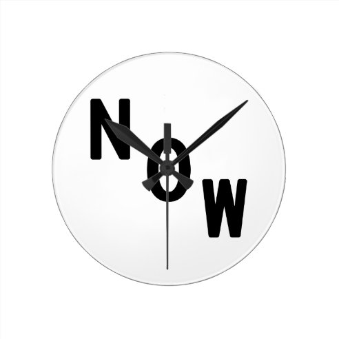 Now Wall Clocks | Zazzle