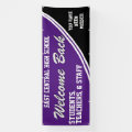Custome Purple Welcome Back to School Banner | Zazzle