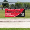 Custome Red Welcome Back to School Banner | Zazzle