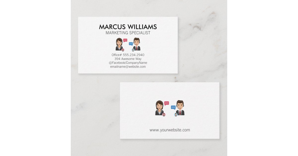 Customer Agents Business Card | Zazzle