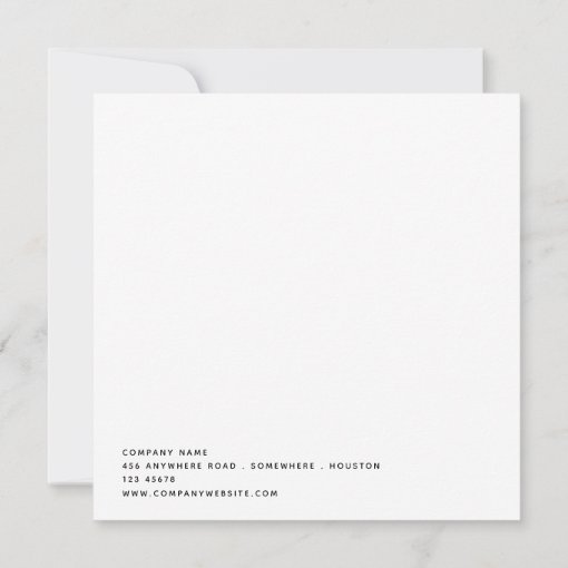 Customer Appreciation Day Business Tinted Logo Invitation | Zazzle