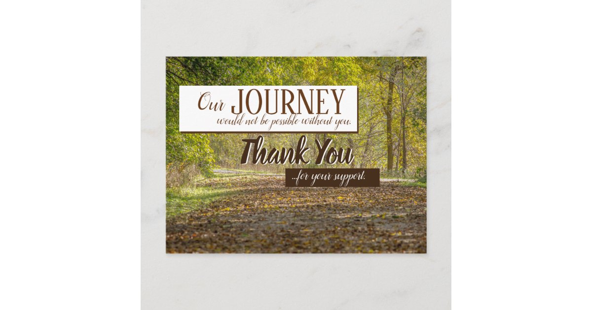 Customer Appreciation Postcard - Business Journey | Zazzle