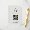 Customer Feedback | QR Code Business Rating Gray Enclosure Card | Zazzle
