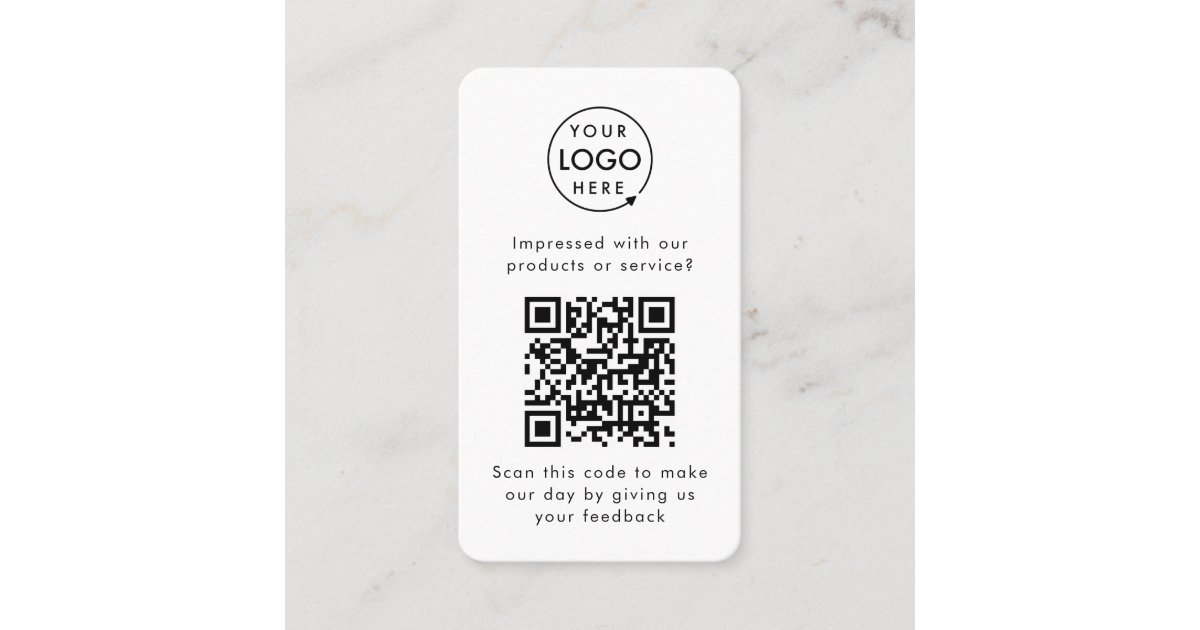 Customer Feedback QR Code Business Review Card | Zazzle Customer Feedback QR Code Business Review Card | Zazzle