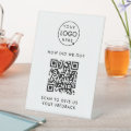Customer Feedback QR Code Review Business Rating Pedestal Sign | Zazzle