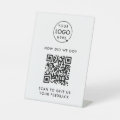 Customer Feedback QR Code Review Business Rating Pedestal Sign | Zazzle